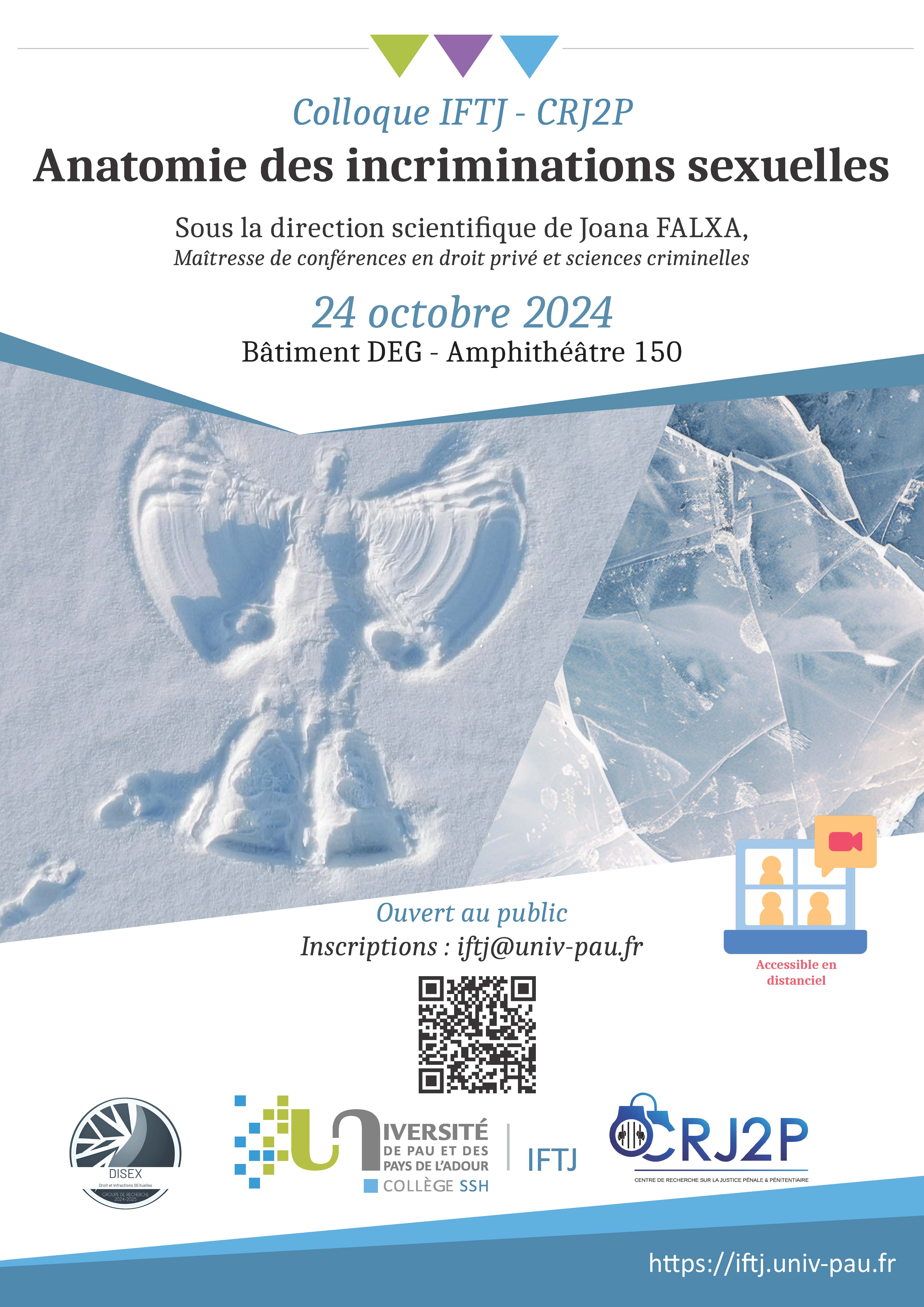 Colloque 24 octobre 2024 - Institut Fédératif de Recherche sur les ...